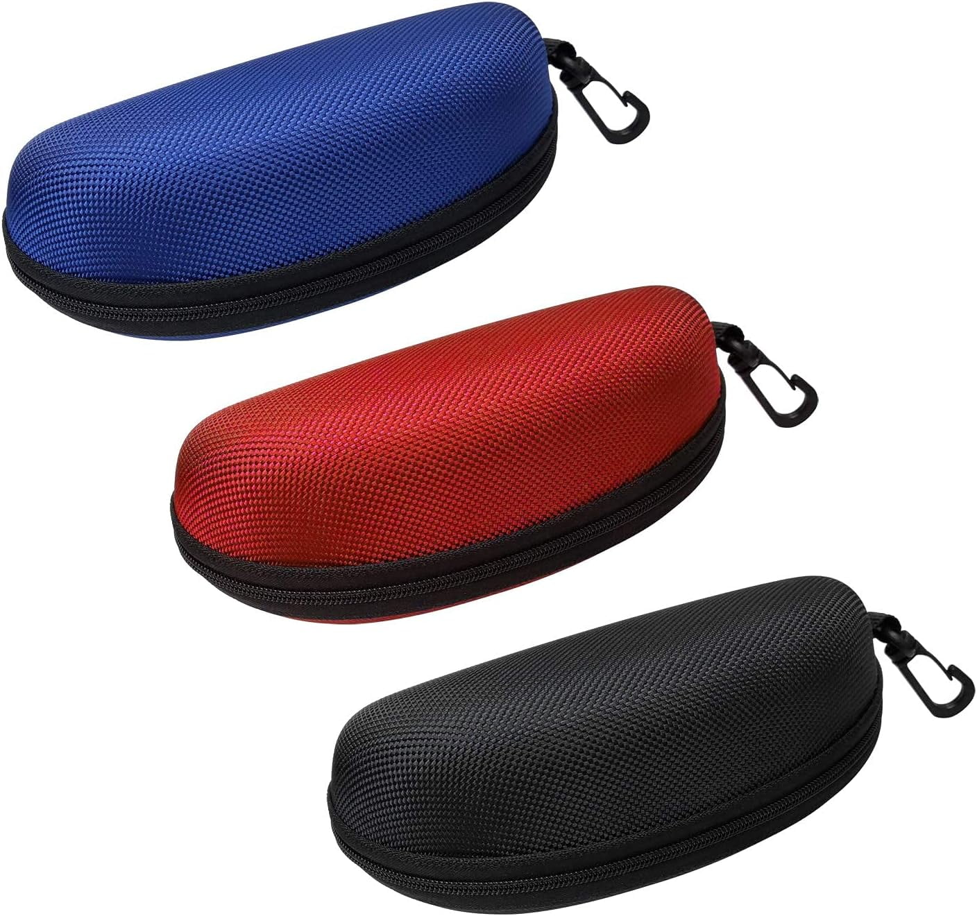 "ZDWQFA 3Pcs Sunglasses Case, EVA Protective Glasses Case with Clip ...