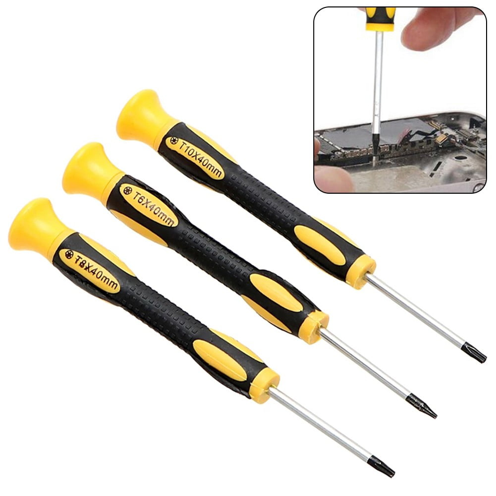 3pcs T8H T10H Hexagon Torx Screwdriver With Hole Screwdriver Removal ...