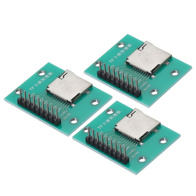 3Pcs TF Card Test Board with PCB Board with Straight Pin Header for DIY ...