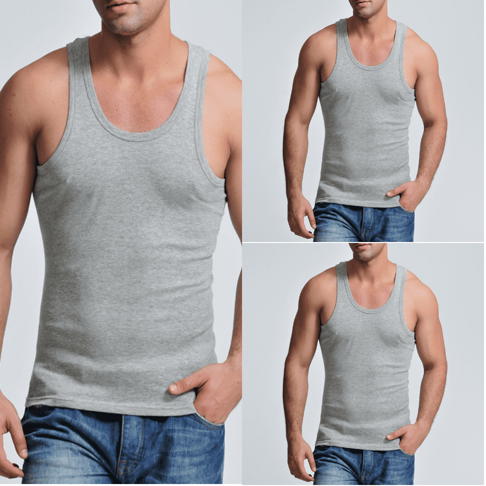 3pcs Tank Top Casual Men Bodybuilding Clothing Fitness Mens Sleeveless
