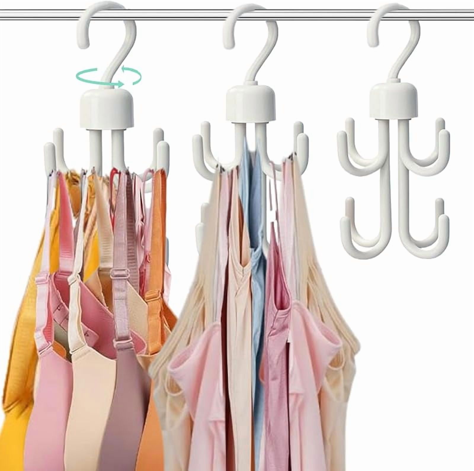 3Pcs Tank Top Hanger, Rotatable Bra Hangers for Closet Organizer, Max ...