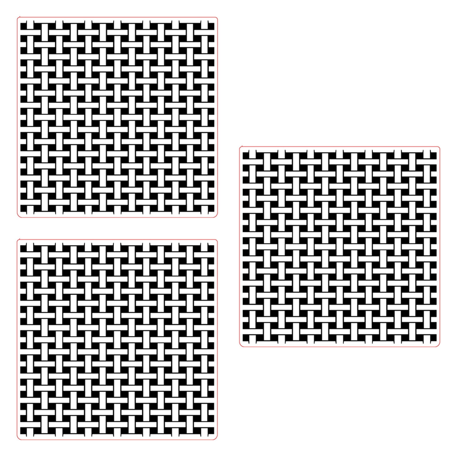 3Pcs Textured Embossing Folder 6x6Inch Paper Embossing Templates for ...
