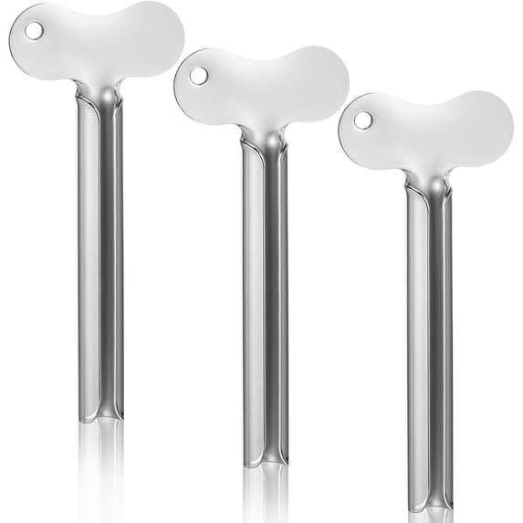 3Pcs Toothpaste Tube Squeezer, Stainless Steel Metal Toothpaste Key ...