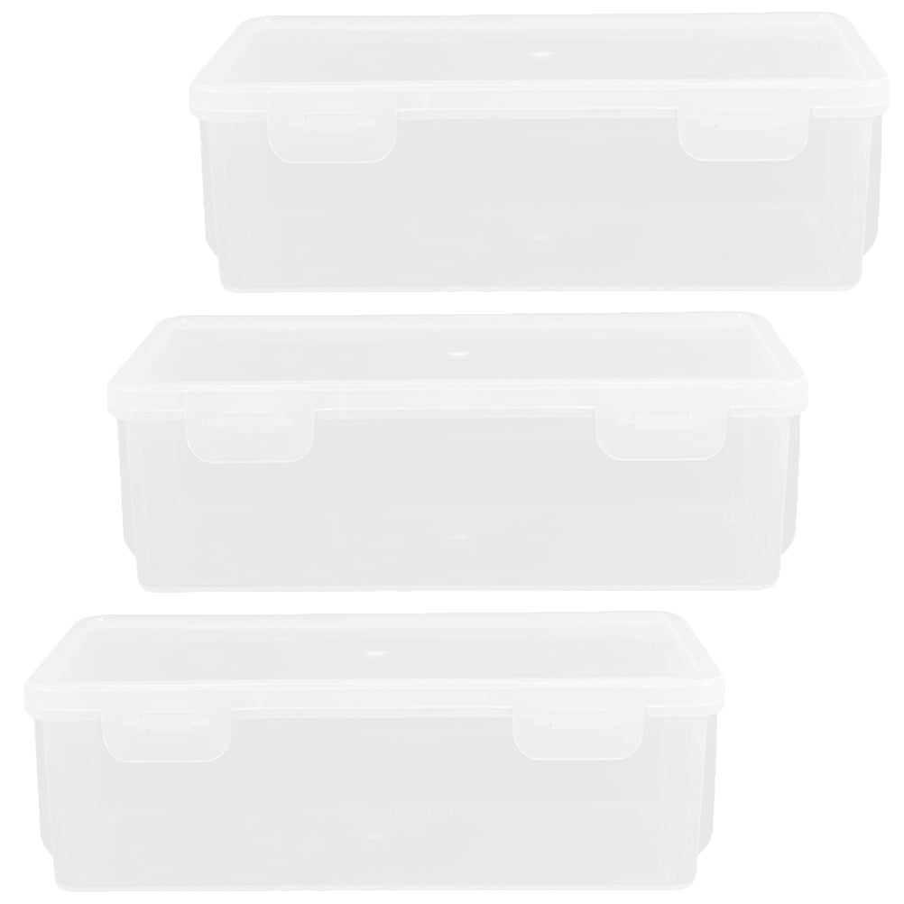 3Pcs Transparent Bread Box Toast Storage Box Bread Container Cake Box ...