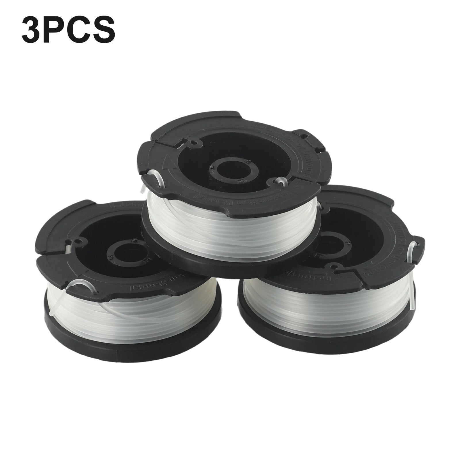 3Pcs Trimmer Spool Lines For Black & Decker A6481 Strimmer Trimmer ...
