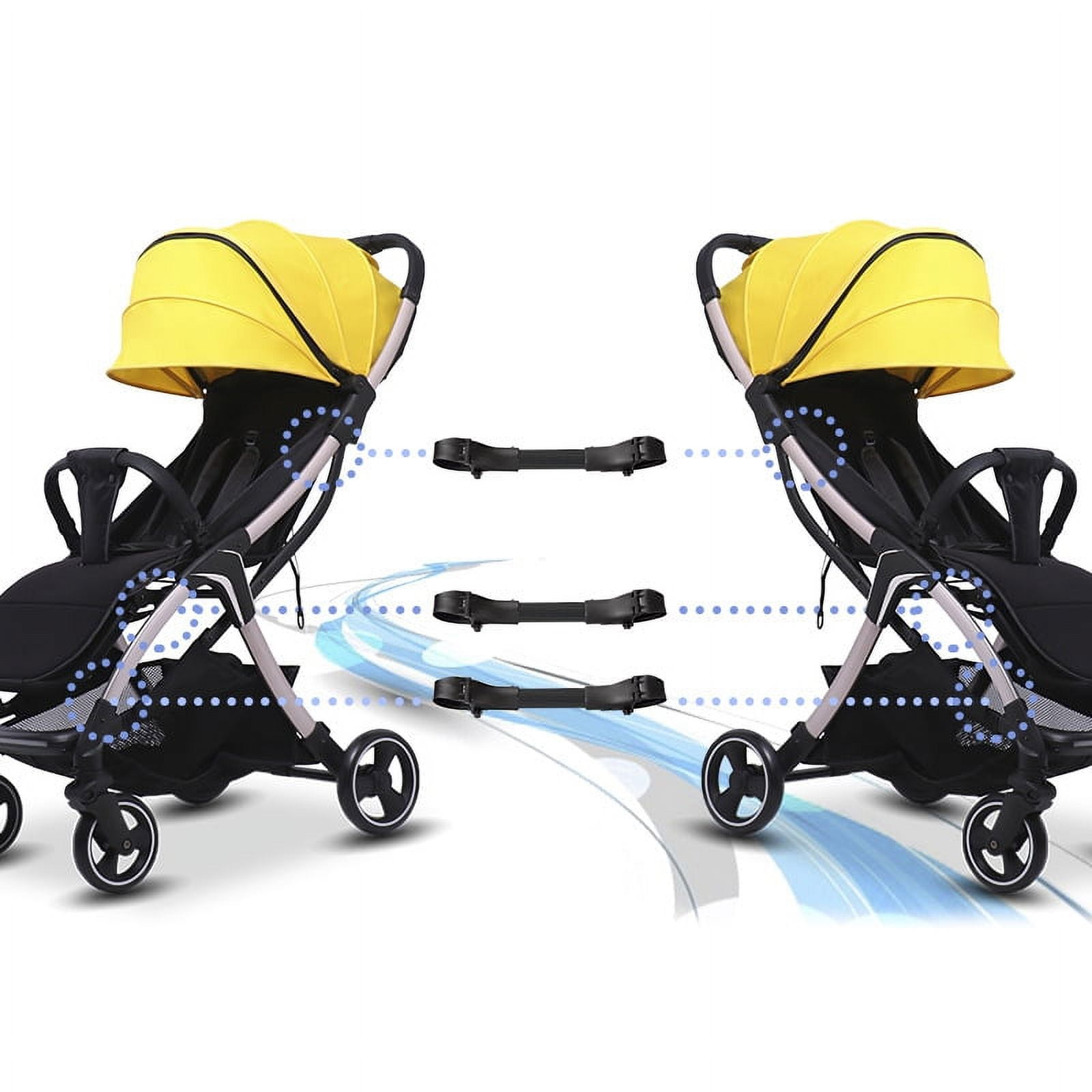 3Pcs Twin Baby Stroller Connector Universal Joints Triplets Quadruplets ...