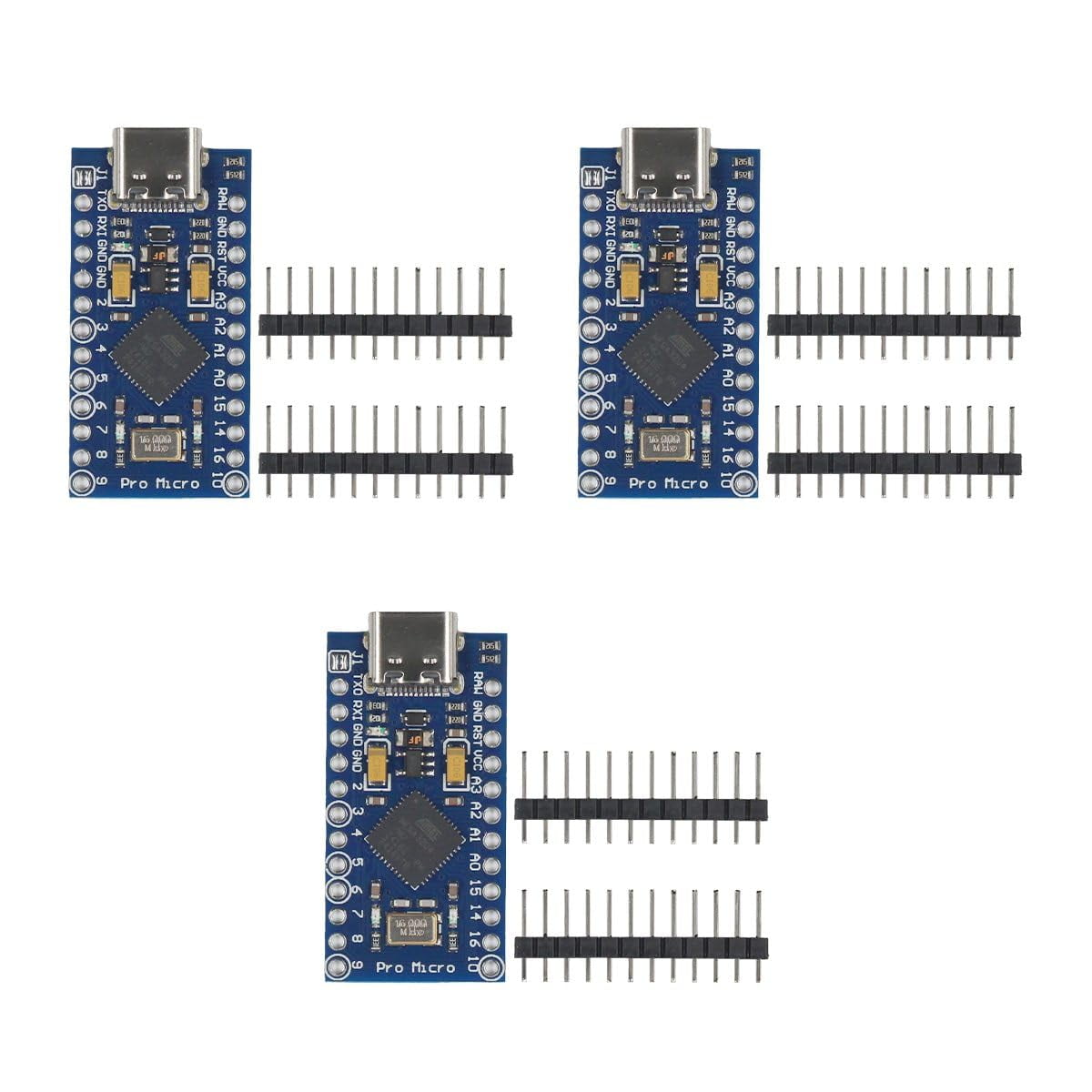 3Pcs Type-C Pro Micro RRF12 adopts Atmega32U4 5V/16M microcontroller ...