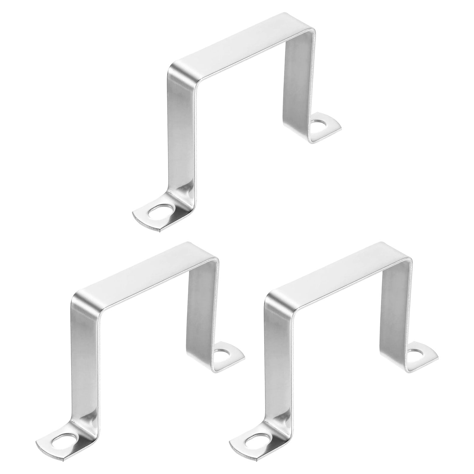 3Pcs U Shaped Connector Bracket, 70x70mm 304 Stainless Steel Pipe Strap ...
