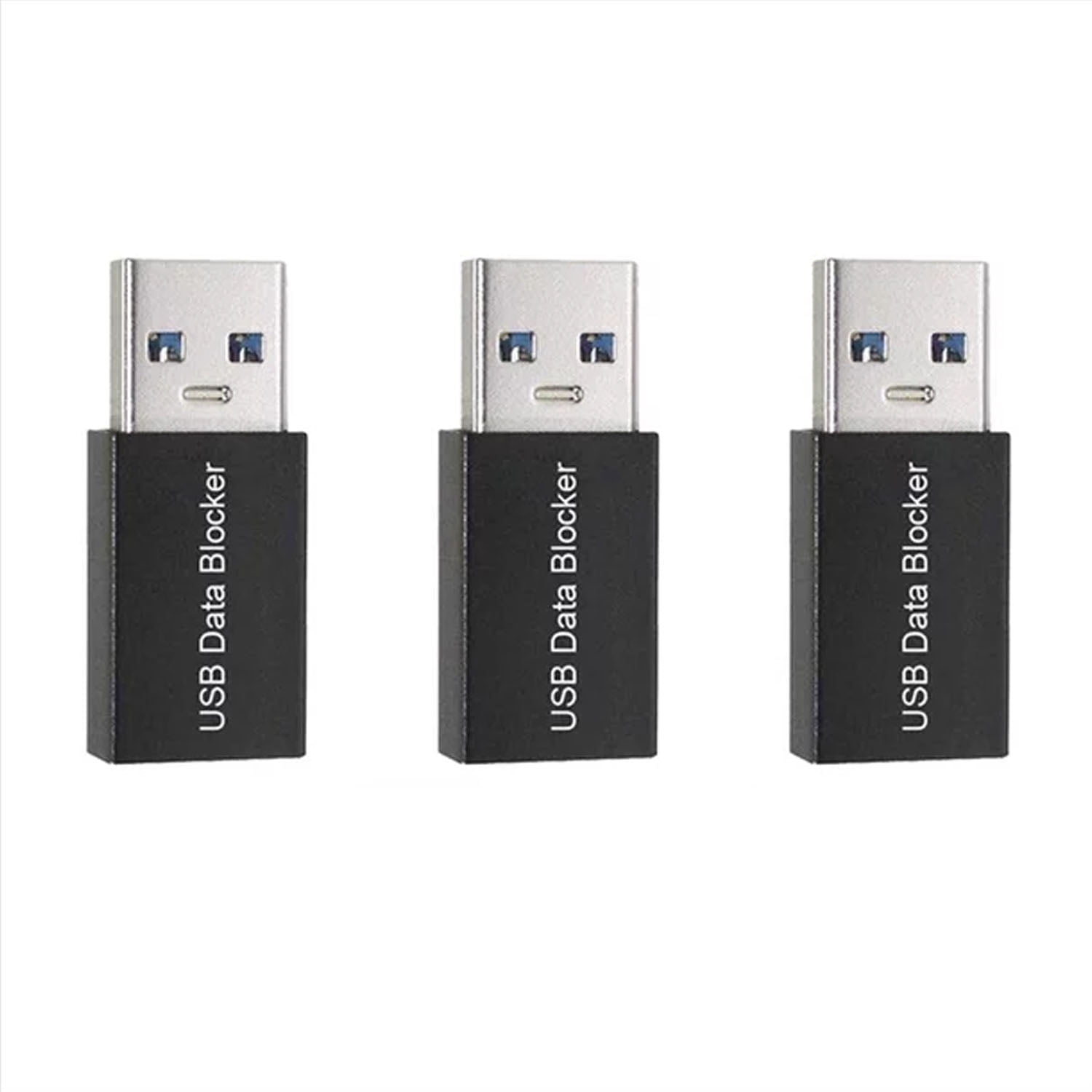 3pcs Usb Data Blocker，only Usb Jacking，prevention Adapter Data Sync，prevent Hacker Attack