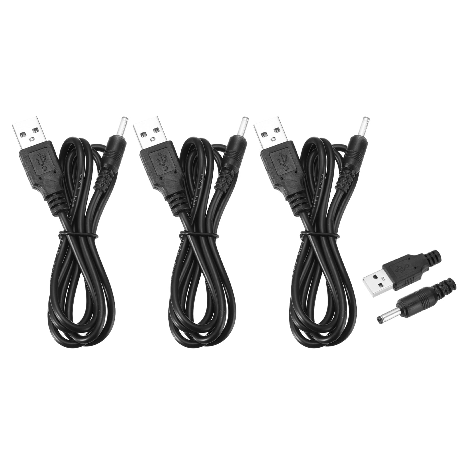 3Pcs USB to DC Power Cable 2A 5V DC Power Cord 3.5x1.35mm Connector(3 ...