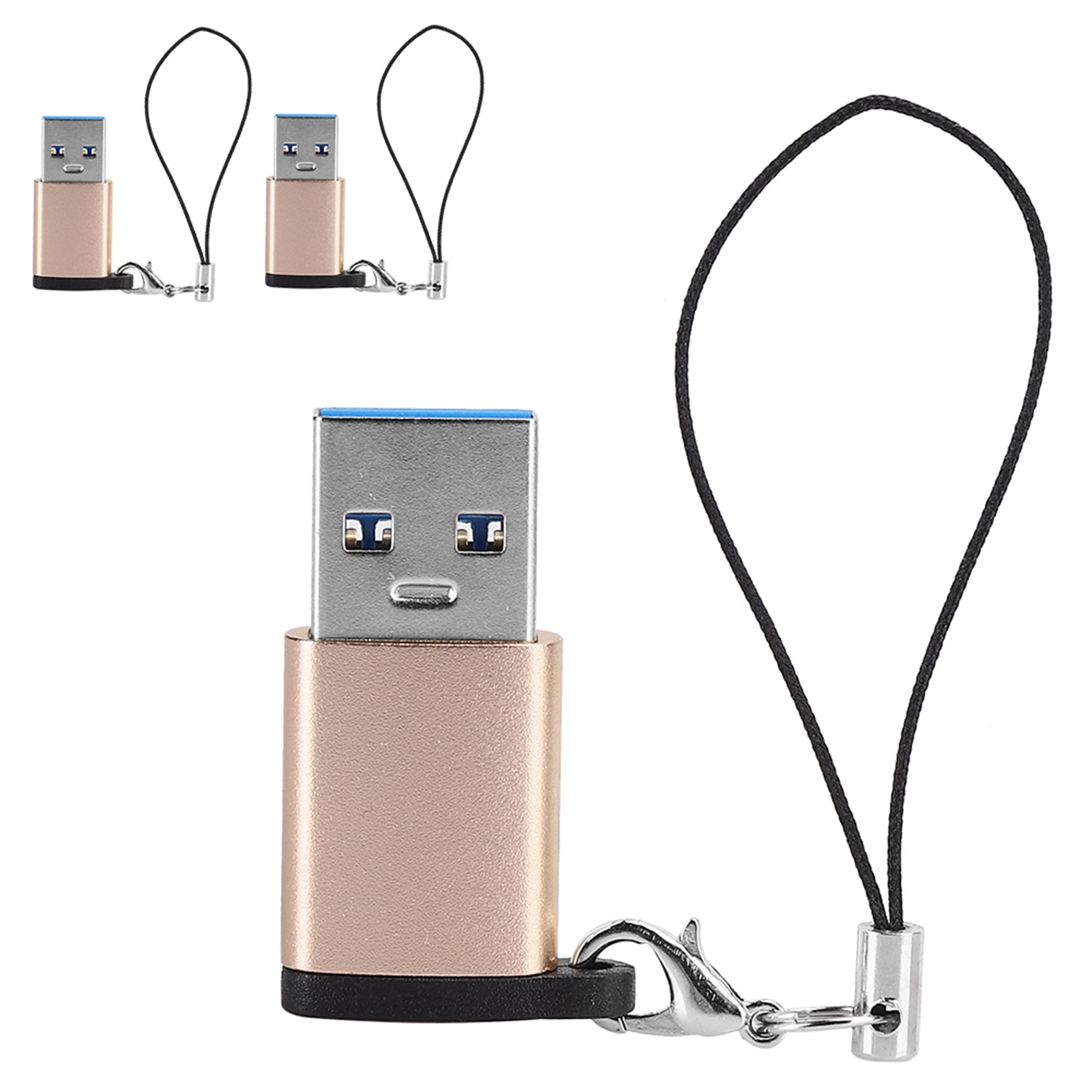 3Pcs Usb3.0 To Type C3.1 Female Adapter Lanyard Electronic Transfer ...