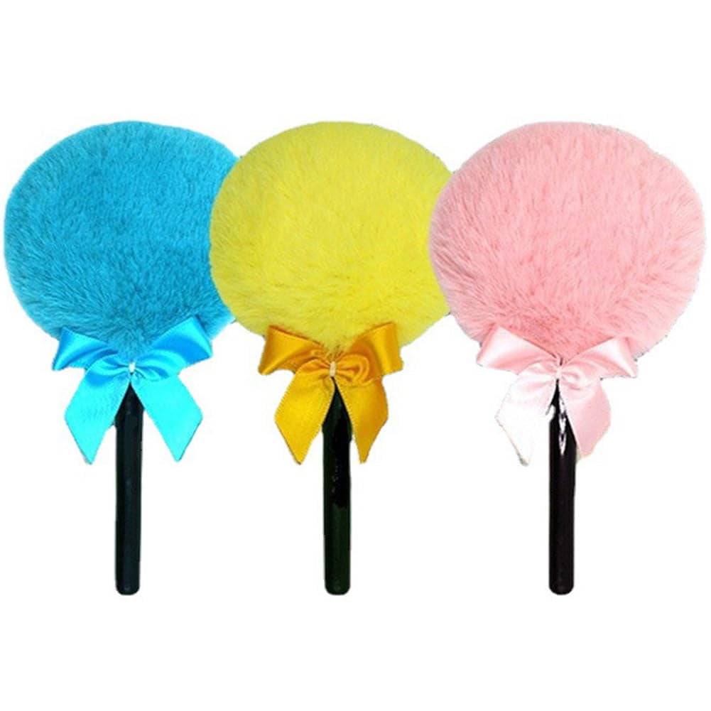 3Pcs Ultra Soft Fluffy TSF6 Powder Puff Lollipop Shape Face Body ...