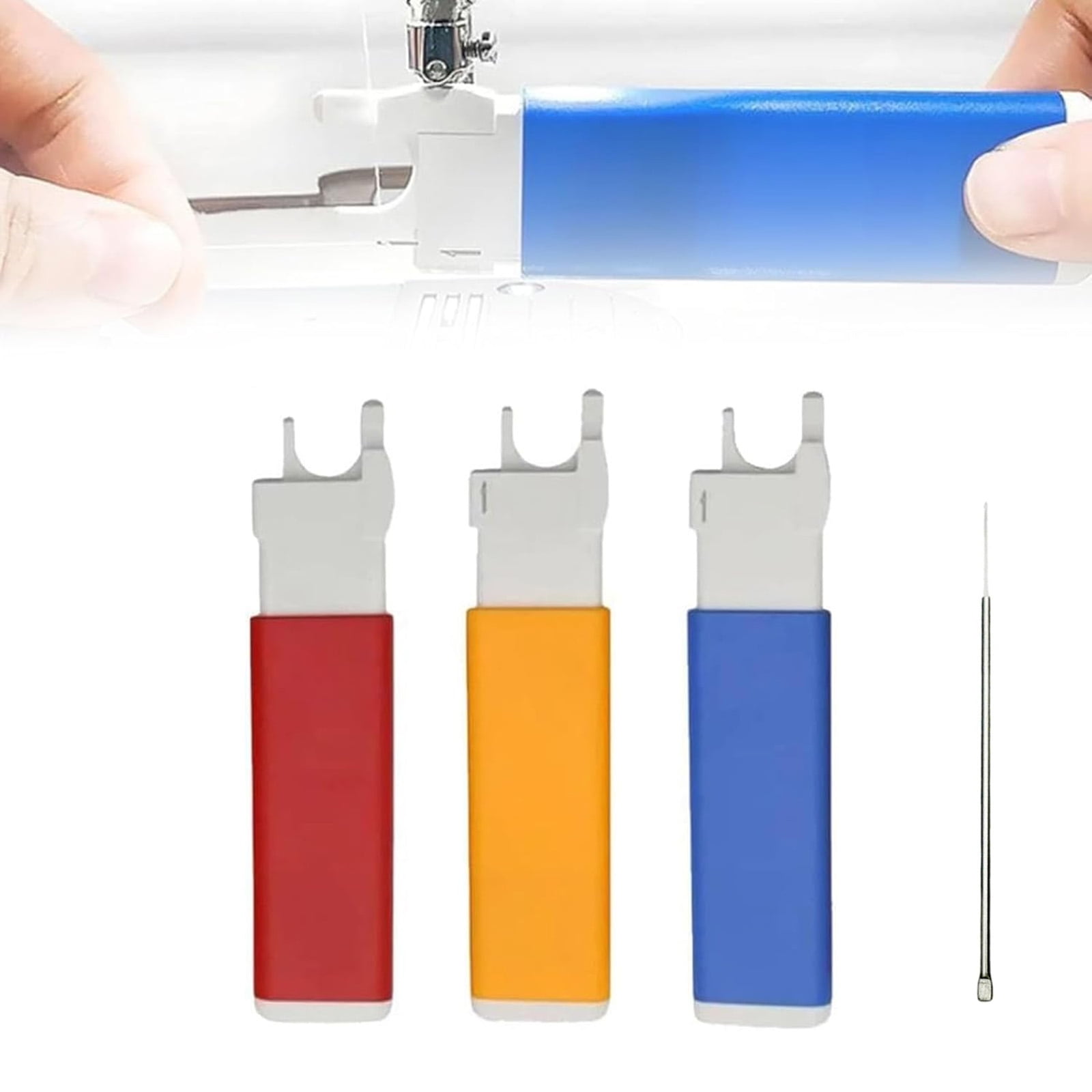 3Pcs Upgraded Sewing Machine Needle Threader，Automatic Quick Sewing ...