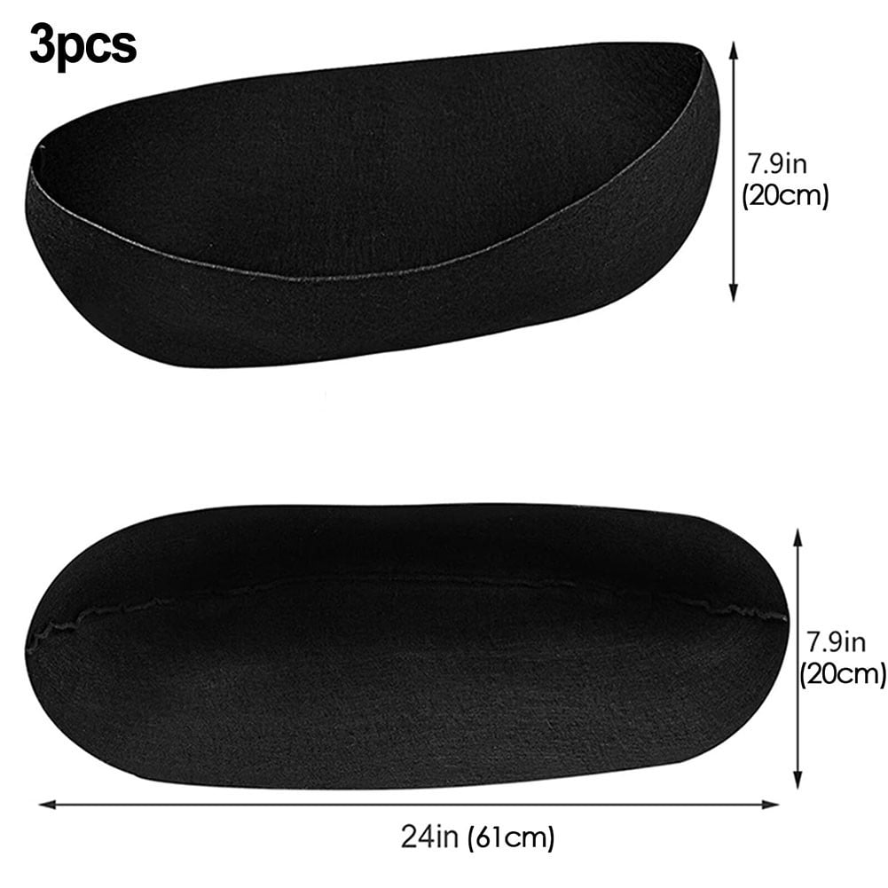 3Pcs Wall Basket Hanging Liner Flower Trough For Window Box Flower ...