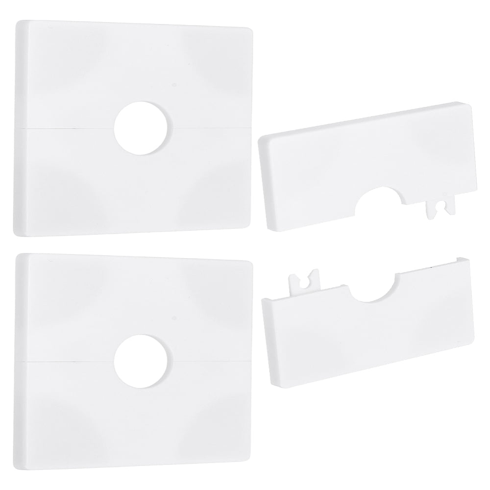 3Pcs Wall Split Flange Plastic Square Plate Flange Self-Adhesive Cover ...
