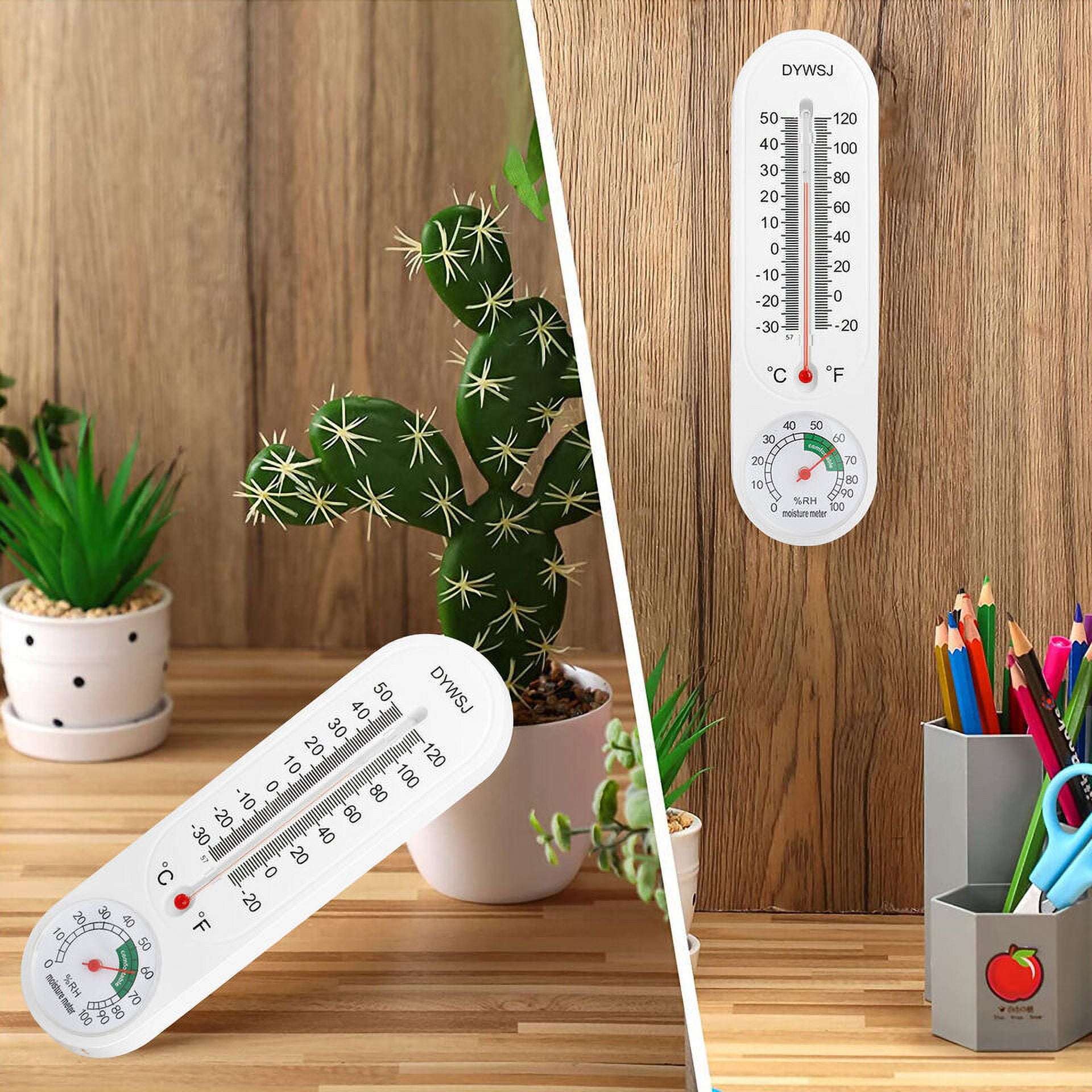 3Pcs Wall Thermometer Indoor Outdoor Mount Garden Greenhouse Home ...