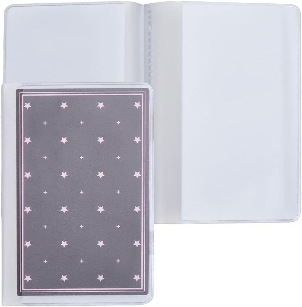 3Pcs Wallet Plastic Card Holder Insert 6 Pages Clear PVC Vinyl Picture ...