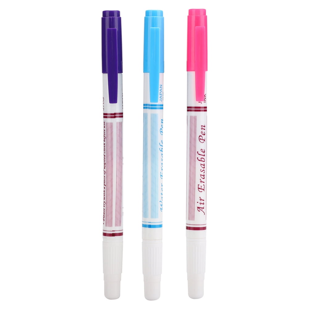 3Pcs Water Erasable Pen Double Head Disappearing Ink Marking Pen Double ...