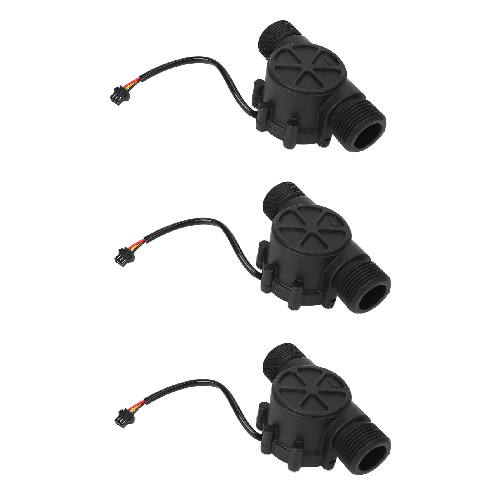 3Pcs Water Flow Sensor DN25 DC3.5-24V 1 Inch 2-100L/Min Hall Flowmeter ...