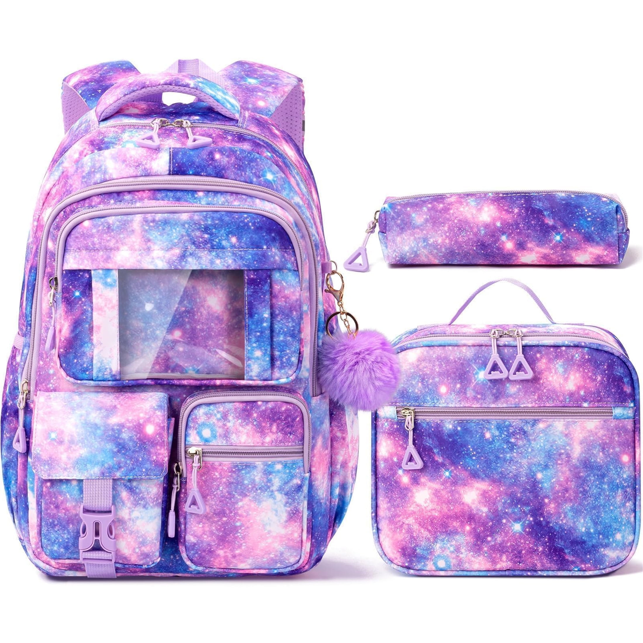 3Pcs Waterproof Backpack Set with Lunch Box & Pencil Pouch ...
