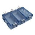 3Pcs Waterproofs Portable Tackle Box Baits Hook Organizers Container ...