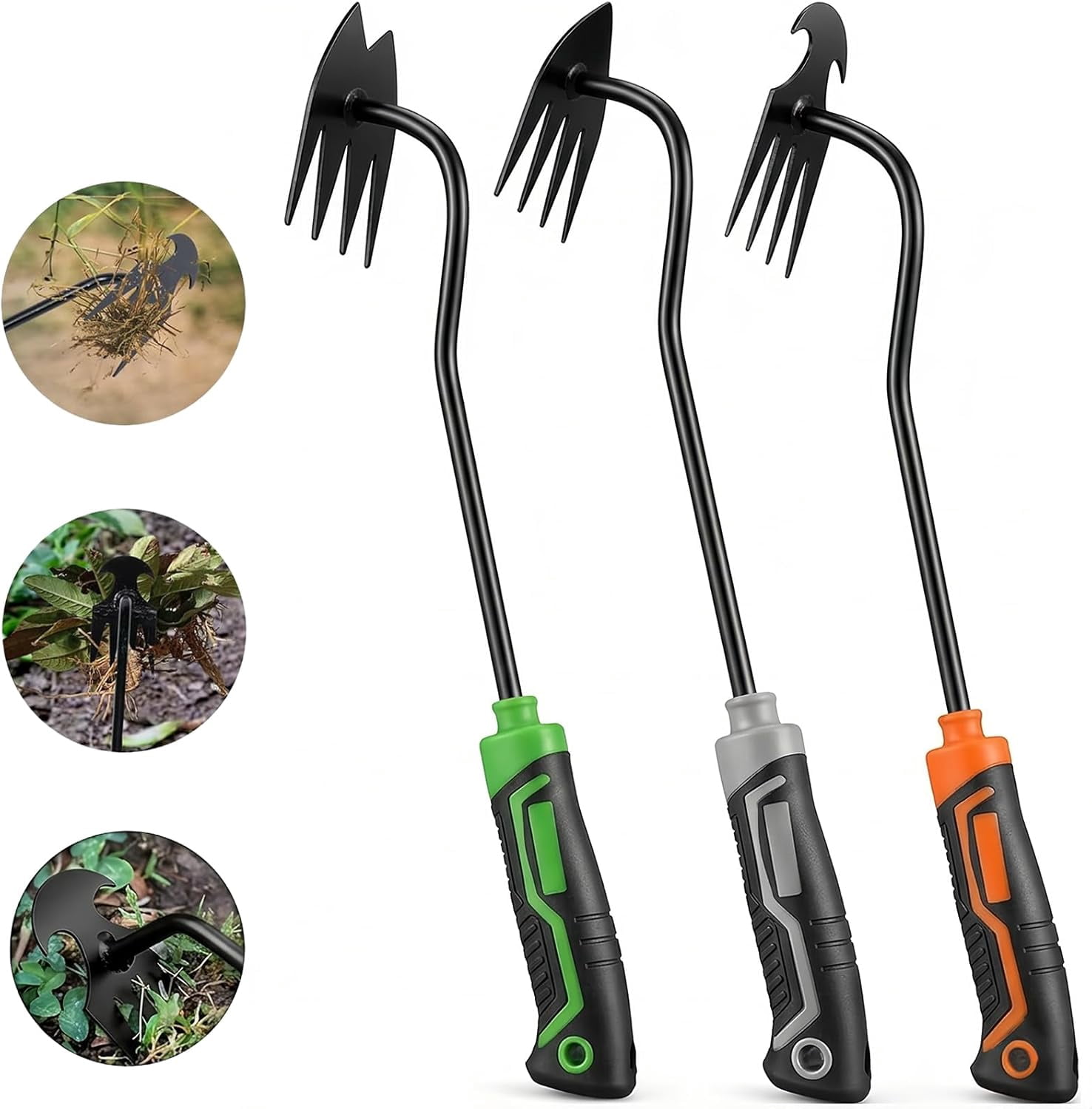 3Pcs Weed Puller Tool Garden Weed Pulling Tool,Portable Garden Weeder ...