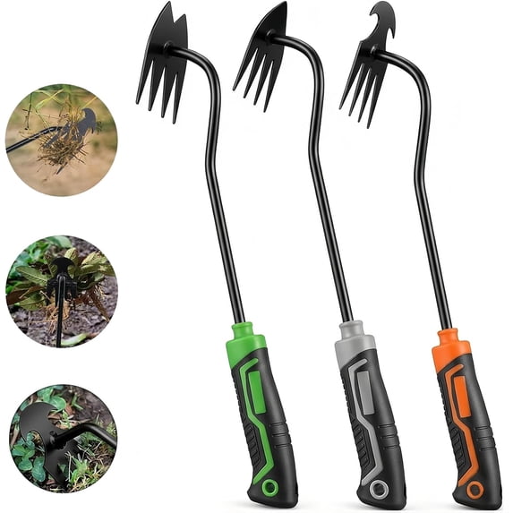 3Pcs Weed Puller Tool Garden Weed Pulling Tool,Portable Garden Weeder ...