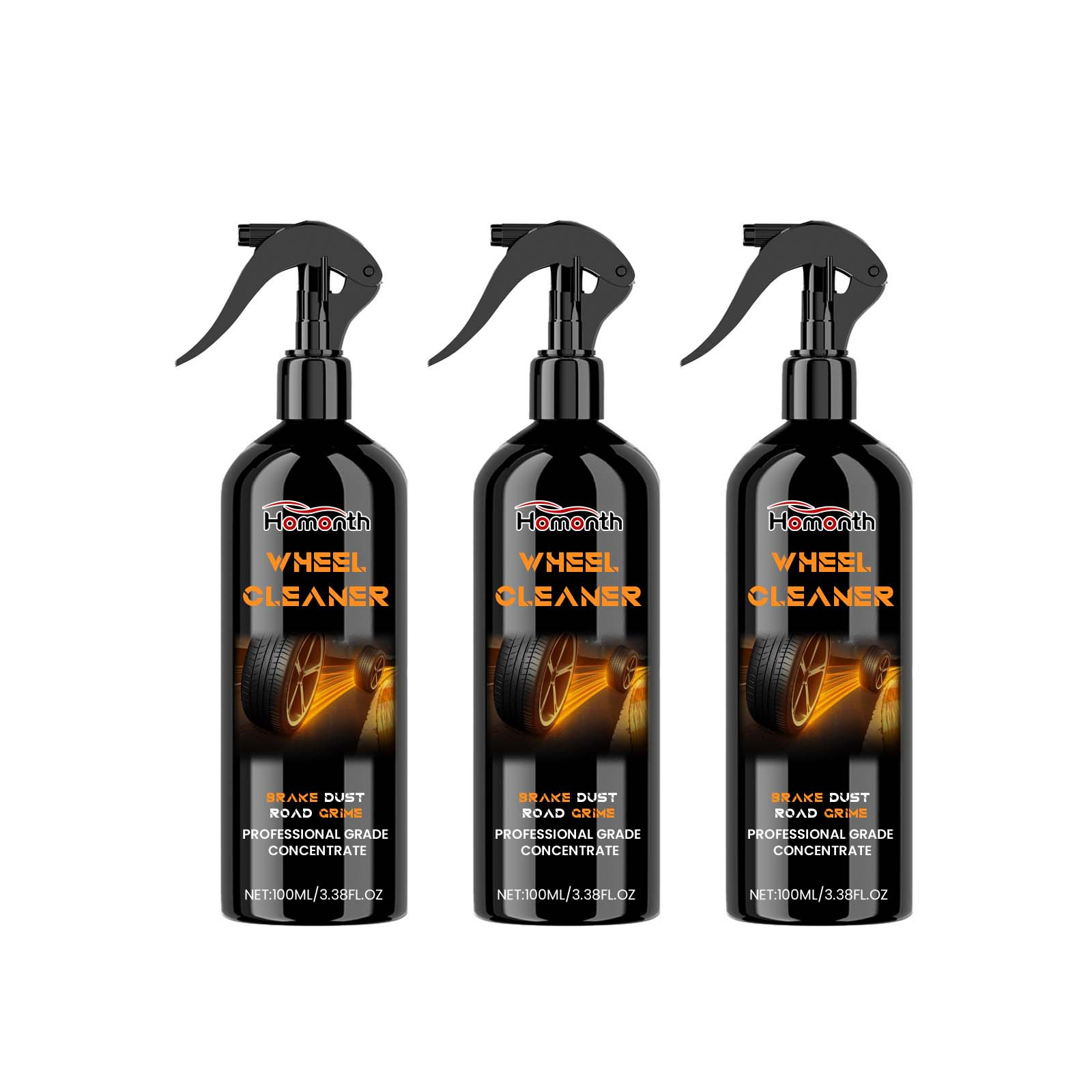 3Pcs Wheel Cleaner Wheel and Tire Cleaner Wheel Cleaner Spray 100ml ...