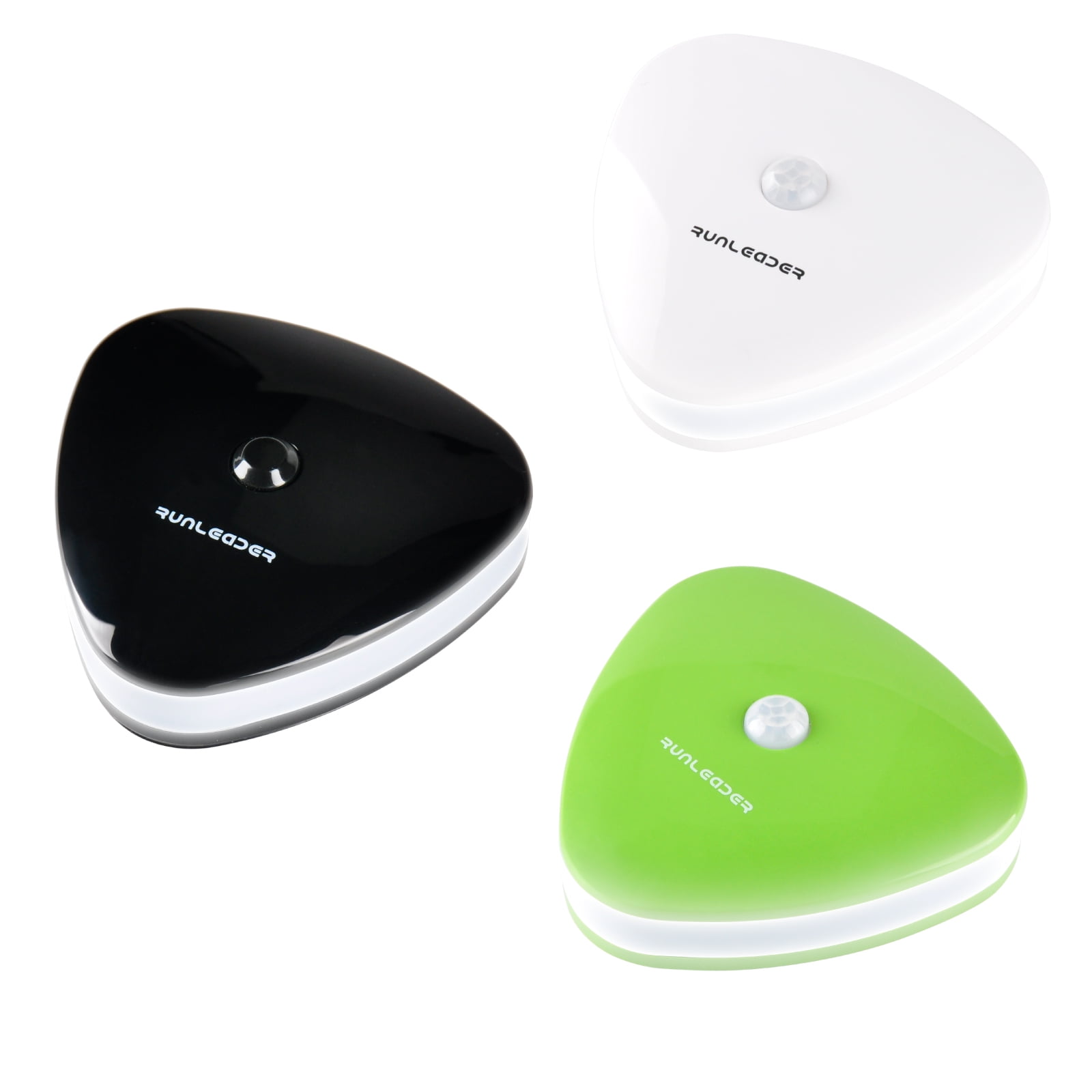3PCS White Runleader LED Portable Motion Sensor Light Sticky Battery ...