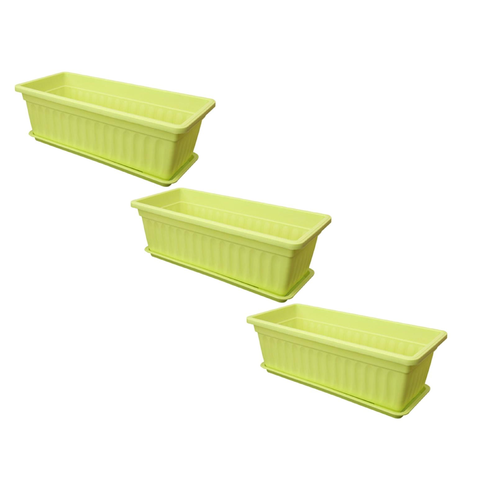 3Pcs Window sill flower box, rectangular window sill flower pot, large ...