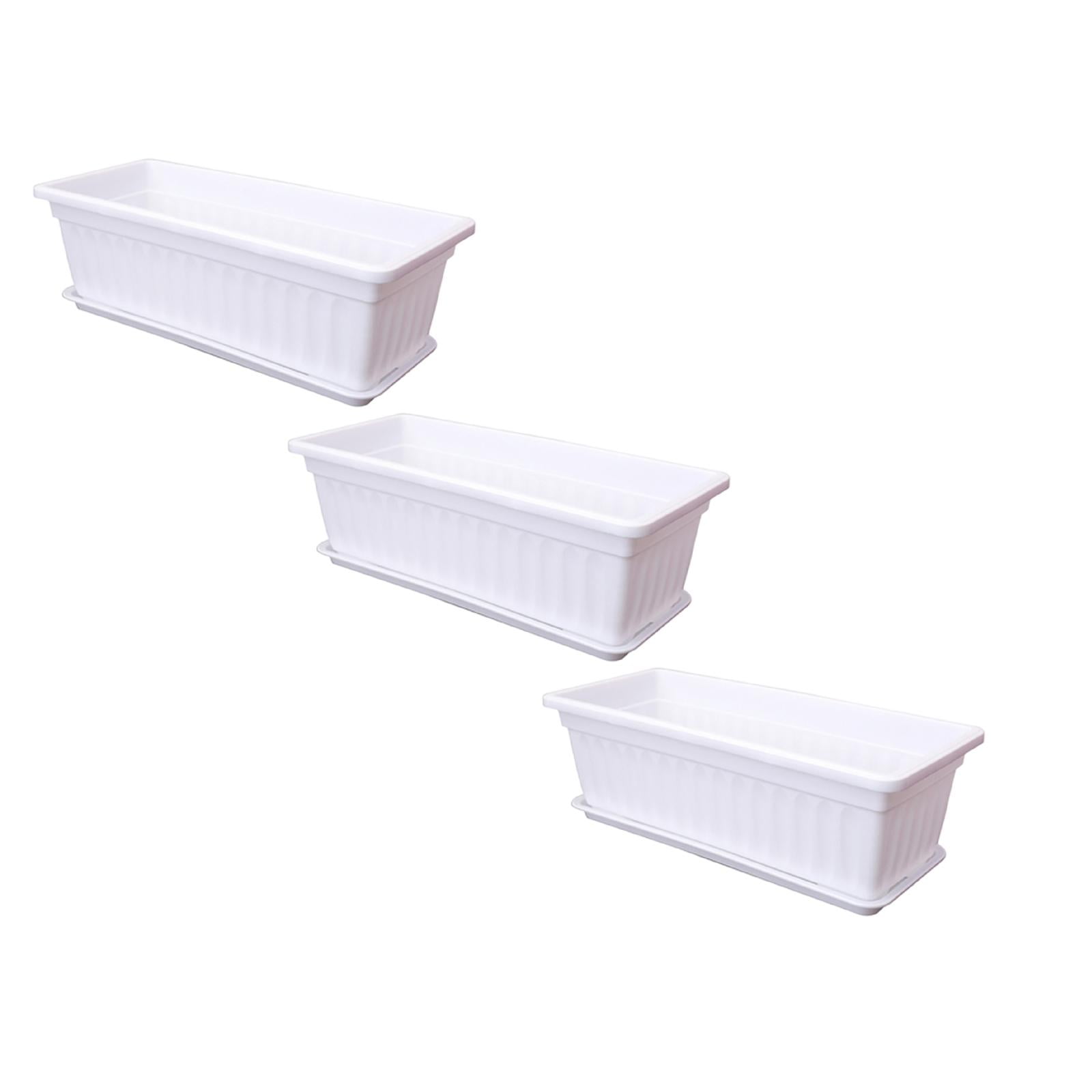 3Pcs Window sill flower box, rectangular window sill flower pot, large ...