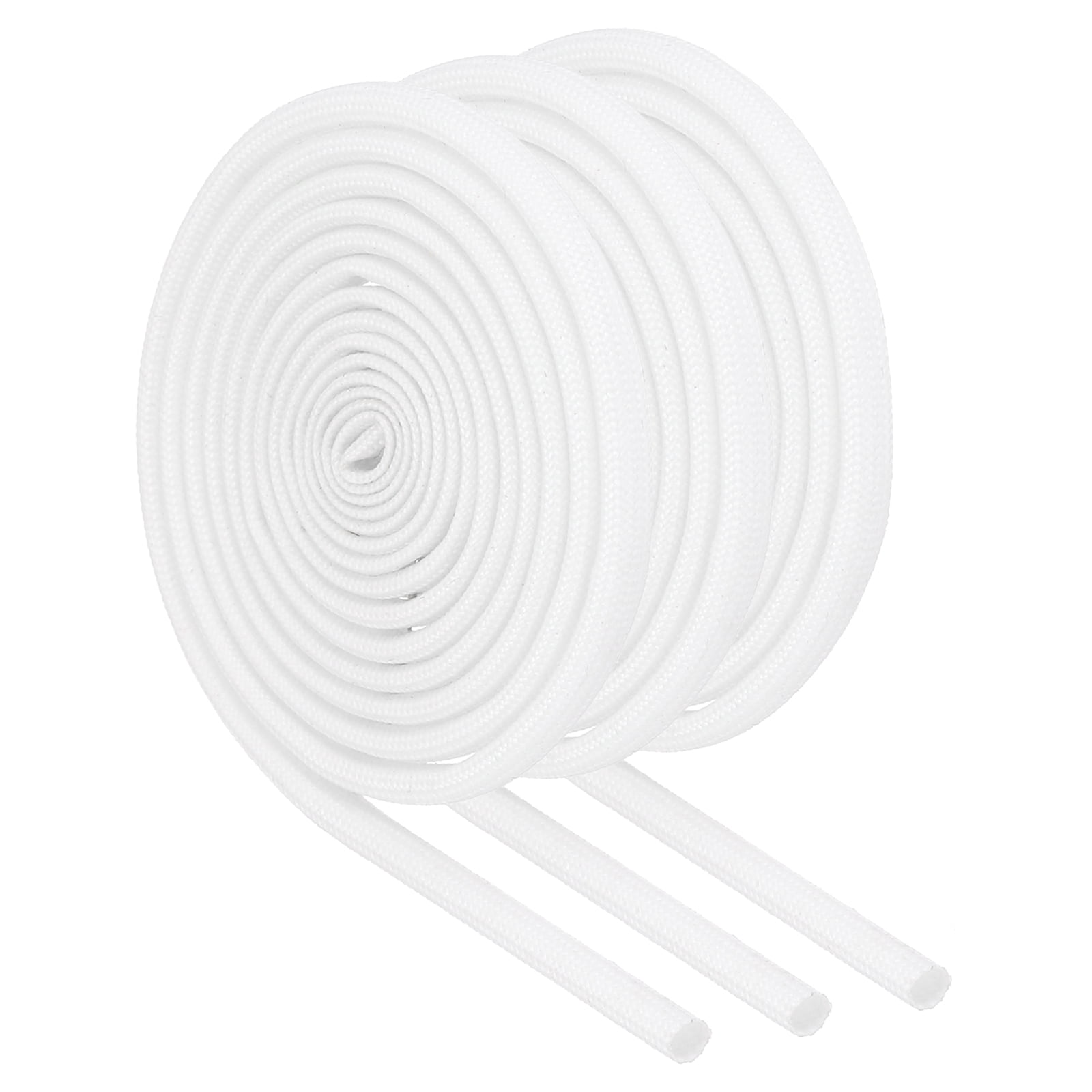 3Pcs Wire Insulation Braid Fire Sleeve,3.28Ft-3mm ID White, High Temp ...
