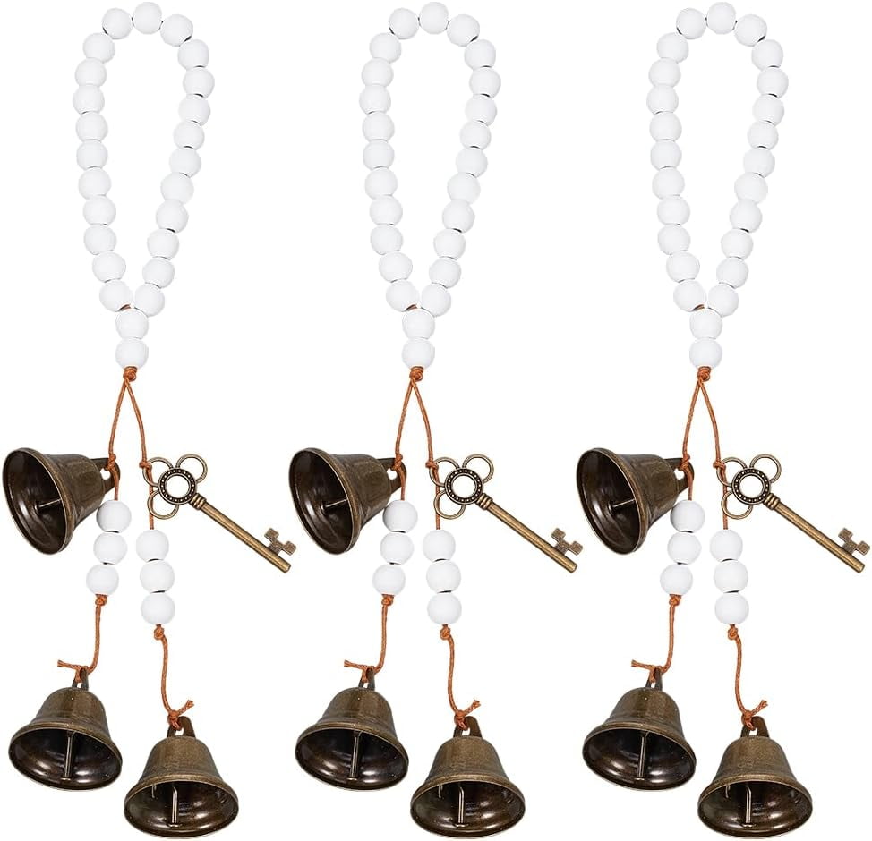 3Pcs Witch Bells Protection for Door Knob White Witchcraft Bells Witch ...