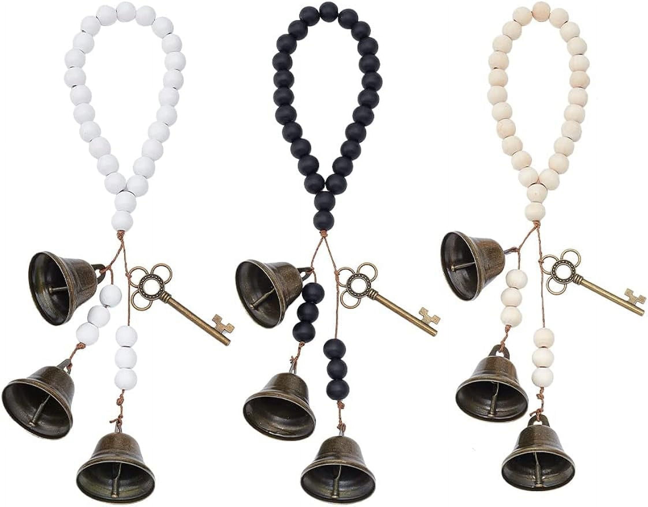 3Pcs Witch Bells with Wood Beads for Door Knob Witchcraft Bells Witch ...