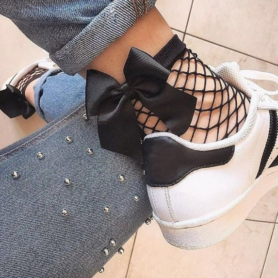 3Pcs Women's Fishnet Socks under $5! Yrmaups Women's Fishnet Socks ...