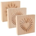 3pcs Wood Cookie Molds Nonstick Cookie Stamp Molds Easy To Use Cookie