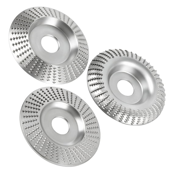 3Pcs Wood Grinding Disc Set for Angle Grinder, Flat Curve Inclined ...