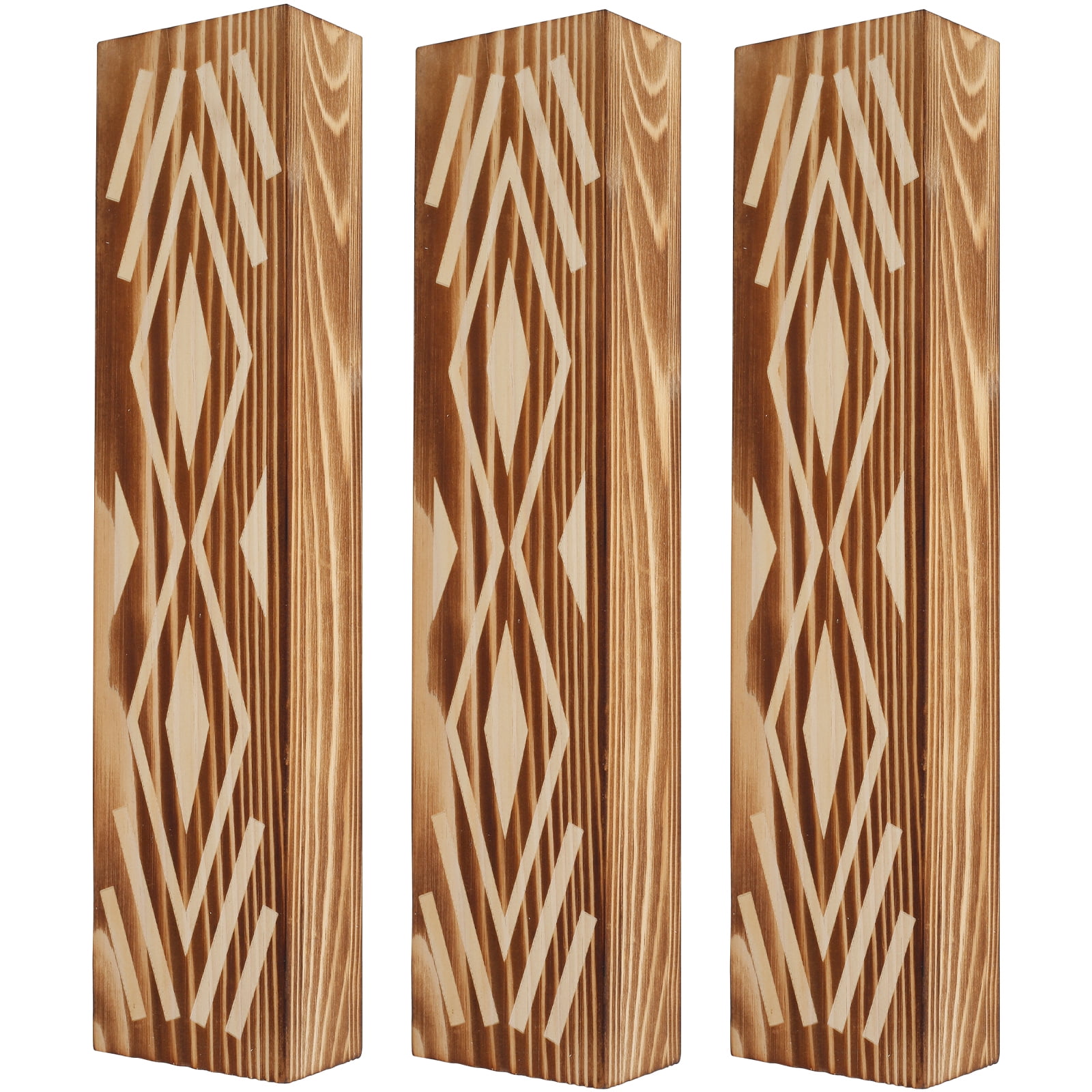 3Pcs Wood Wall Planter for Indoor Plants Decorative Wood Wall Pocket ...