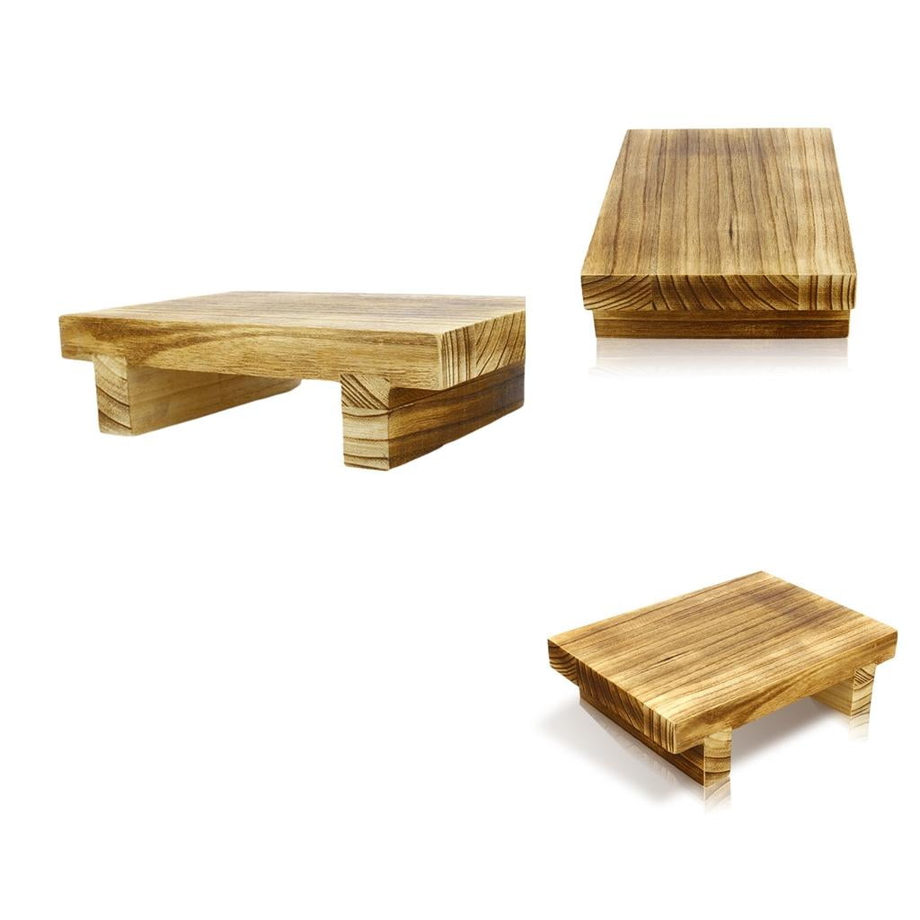 3Pcs Wooden Bed Stool Under Desk Stool for Elderly High Bed Side ...