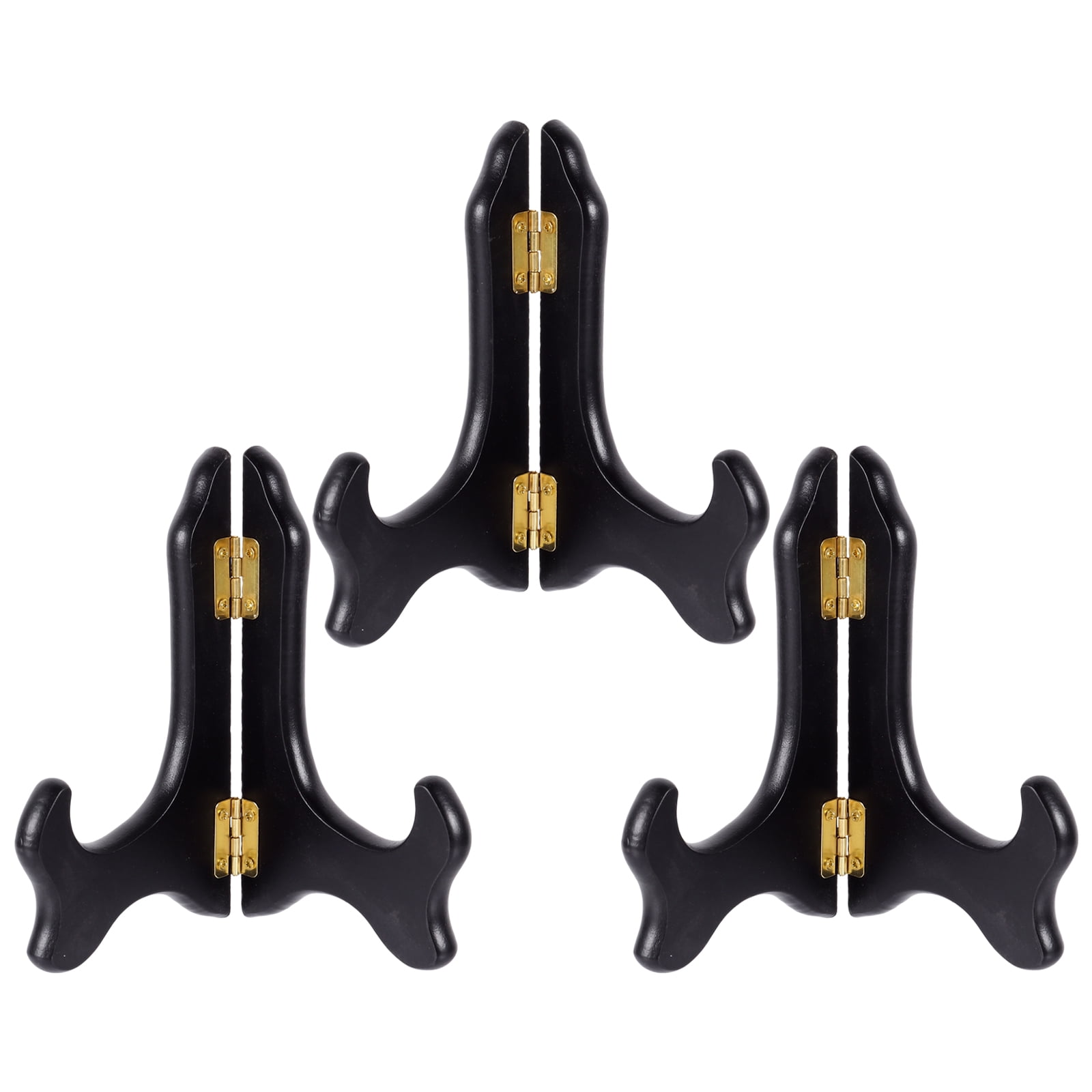 3Pcs Wooden Display Stand Wooden Easel Premium Plate Holder Display ...