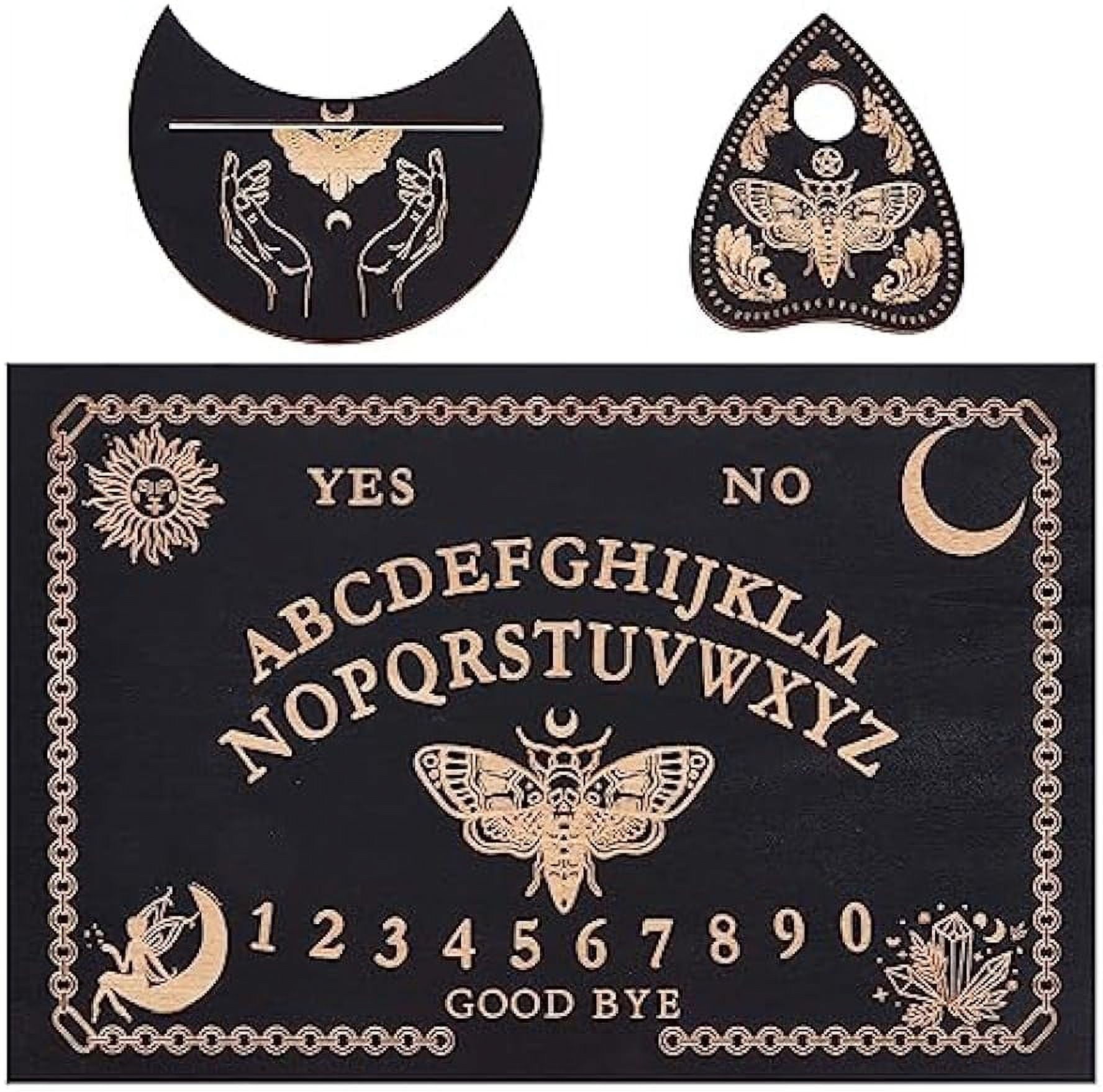 3Pcs Wooden Divination Board Set Tarot Card Stand Holder Moth Elfin ...