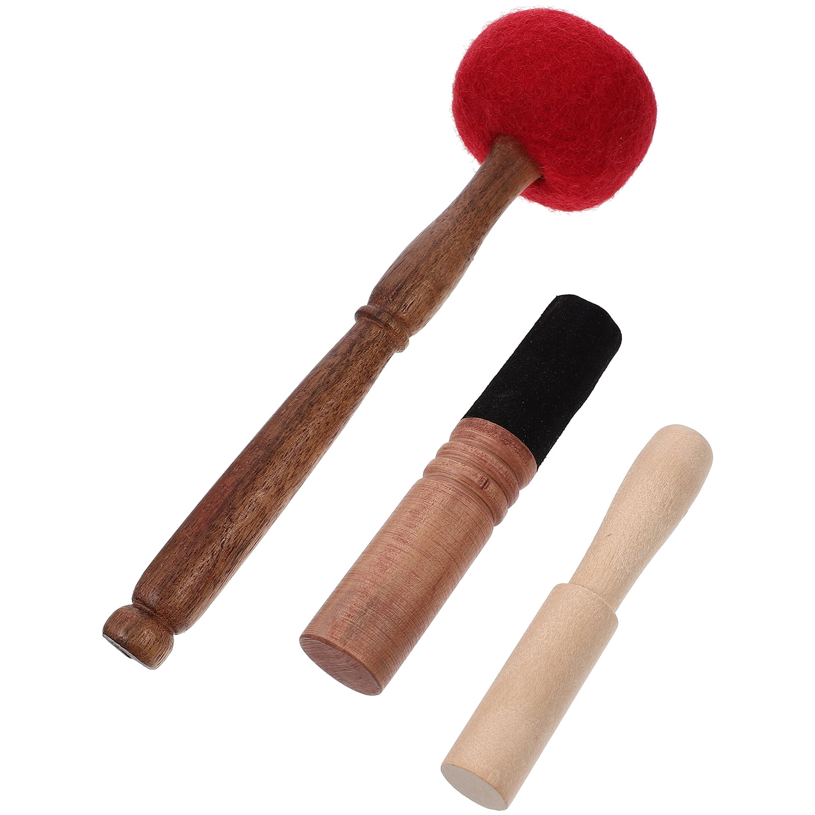 3Pcs Wooden Mallet Singing Bowl Stick Mallet Beat Striker Singing Bowl ...