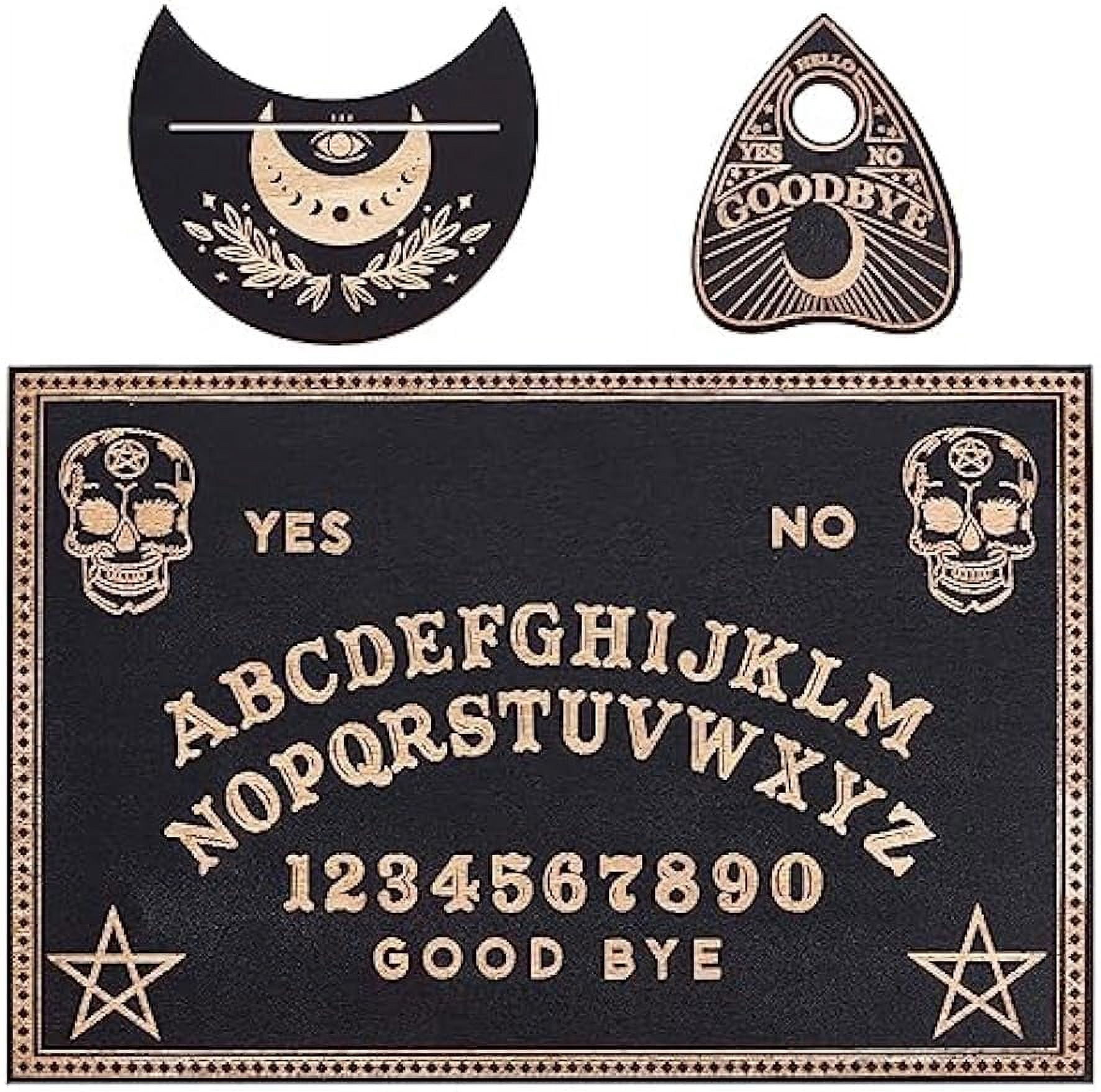 3Pcs Wooden Spirit Board Kit Skull Tarot Card Holder Stands with ...