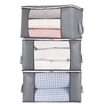 3Pcs Zippered Storage Bags for Closet – Fits King Comforter, Pillows ...