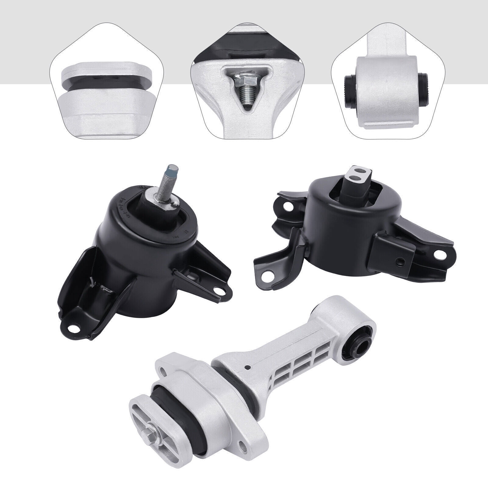 3Pcs for 2012-2017 Hyundai Accent 1.6L Front Engine Motor Transmission ...