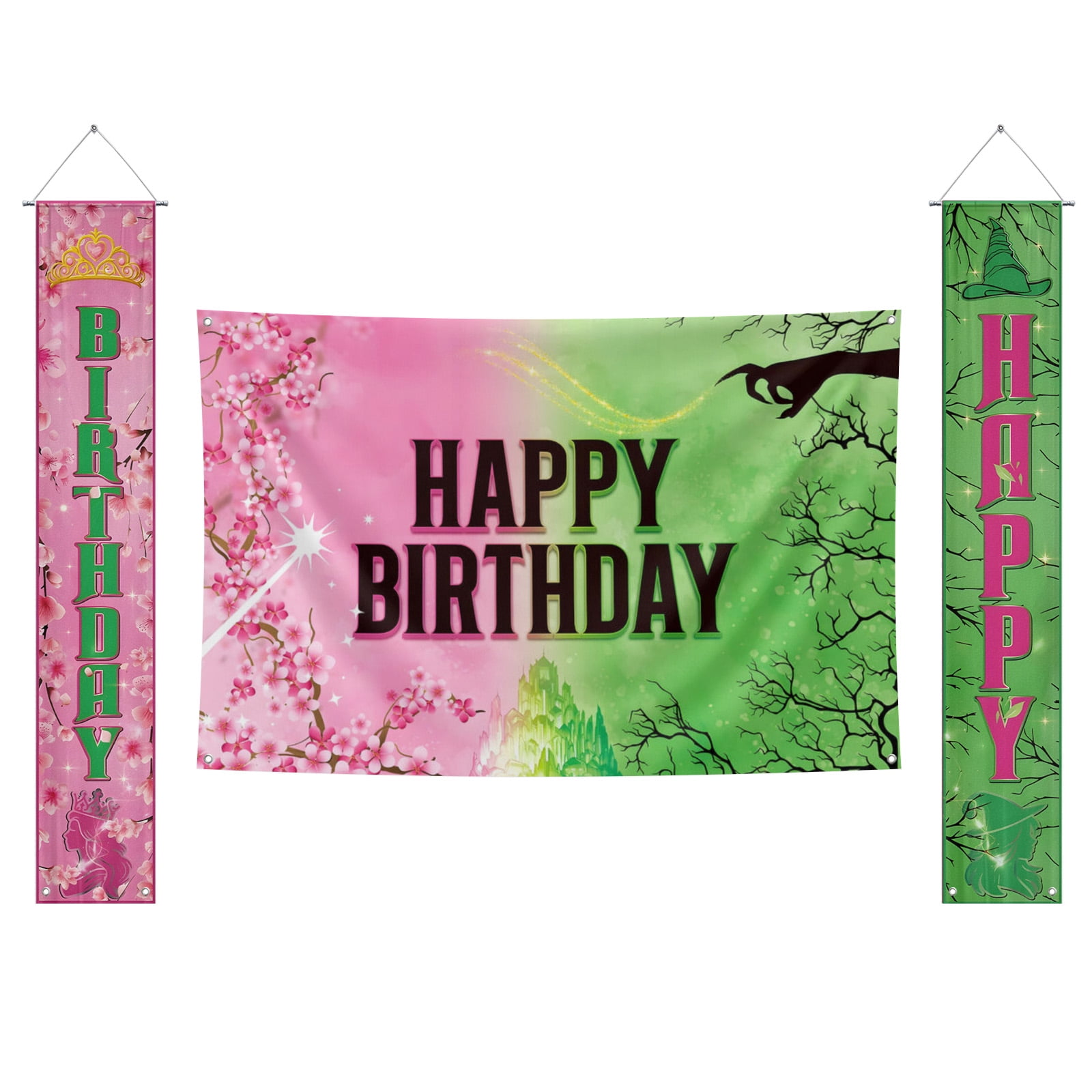 3Pcs happy birthday Graduation Banner Decorations Class of 2025 ...