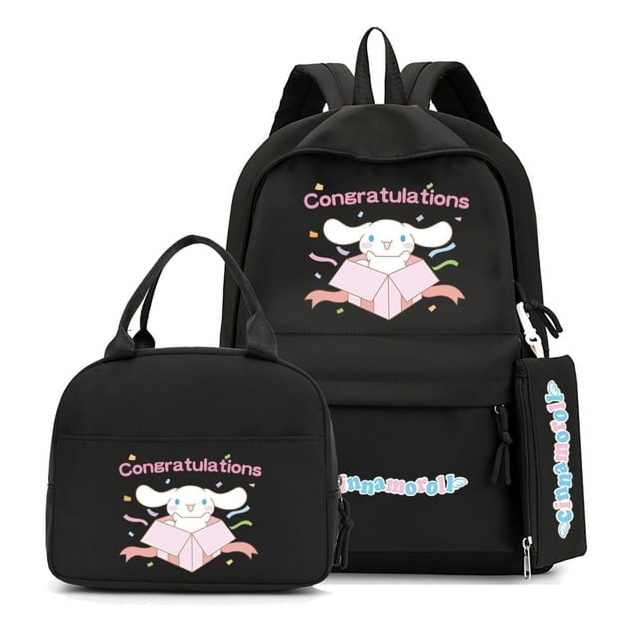 3Pcs/set Sanrio Cinnamoroll Backpack with Lunch Bag for Women Student ...