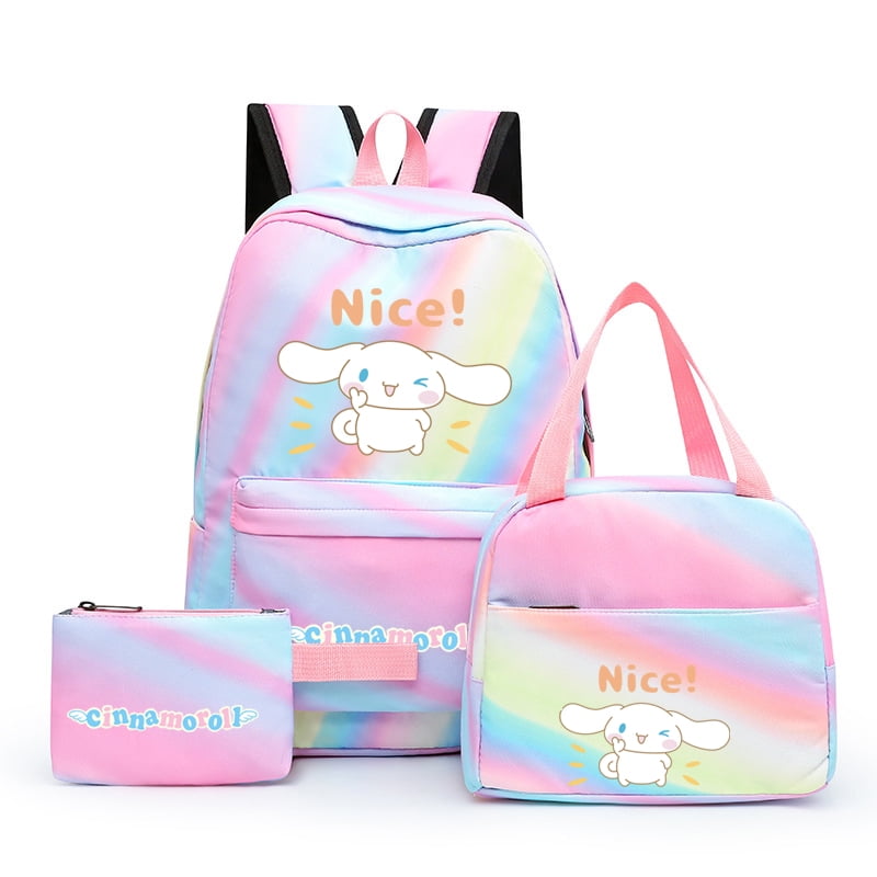 3Pcs/set Sanrio Cinnamoroll Student Bag Back To School Backpack Child ...