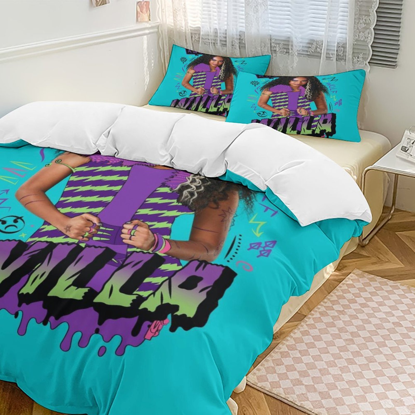 3Piece Bedding Set Zombies 4 Comforter Cover Set Cute Kids Bedroom ...