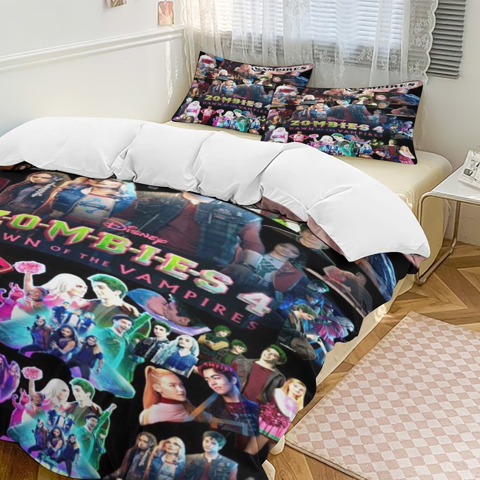3Piece Bedding Set Zombies 4 Comforter Cover Set Cute Kids Bedroom ...